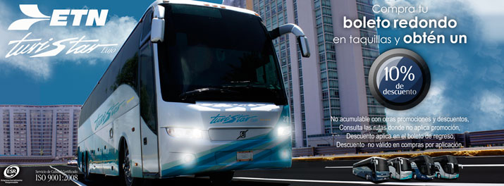 ETN Turistar Lujo ofrecen descuentos al comprar tus Boletos de Autobús ...