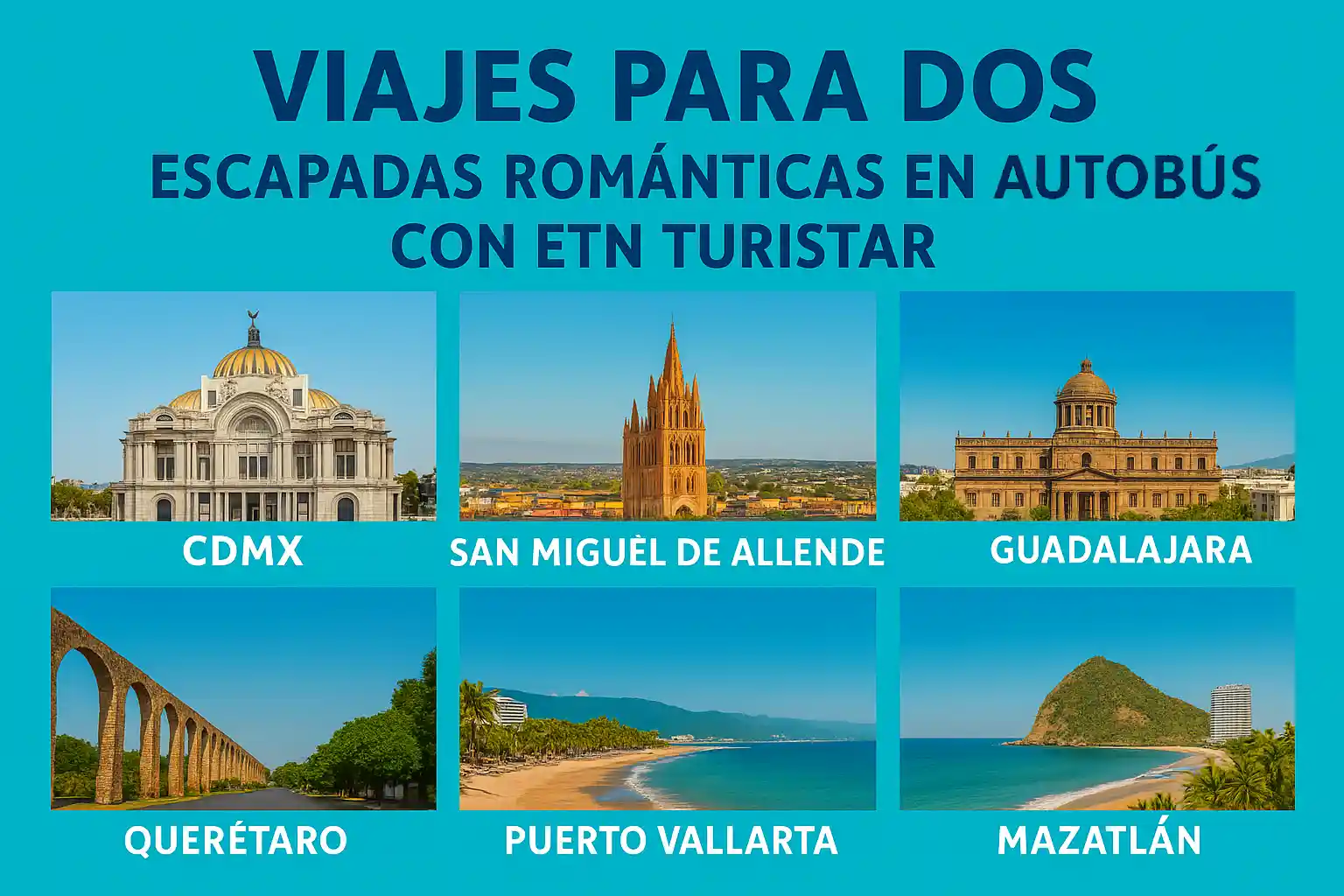 Viajes para Dos: Escapadas Románticas en Autobús de Lujo con ETN Turistar